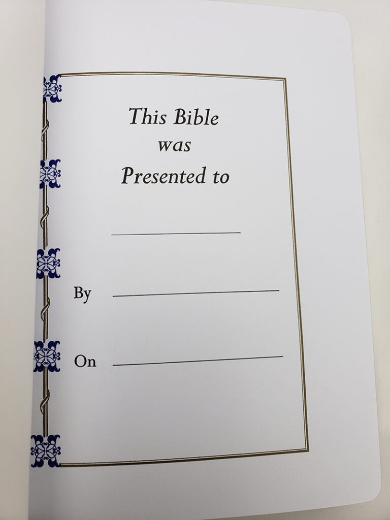 Midsize Wide Margin Cameo – Corporate Series, Black – Church Bible ...