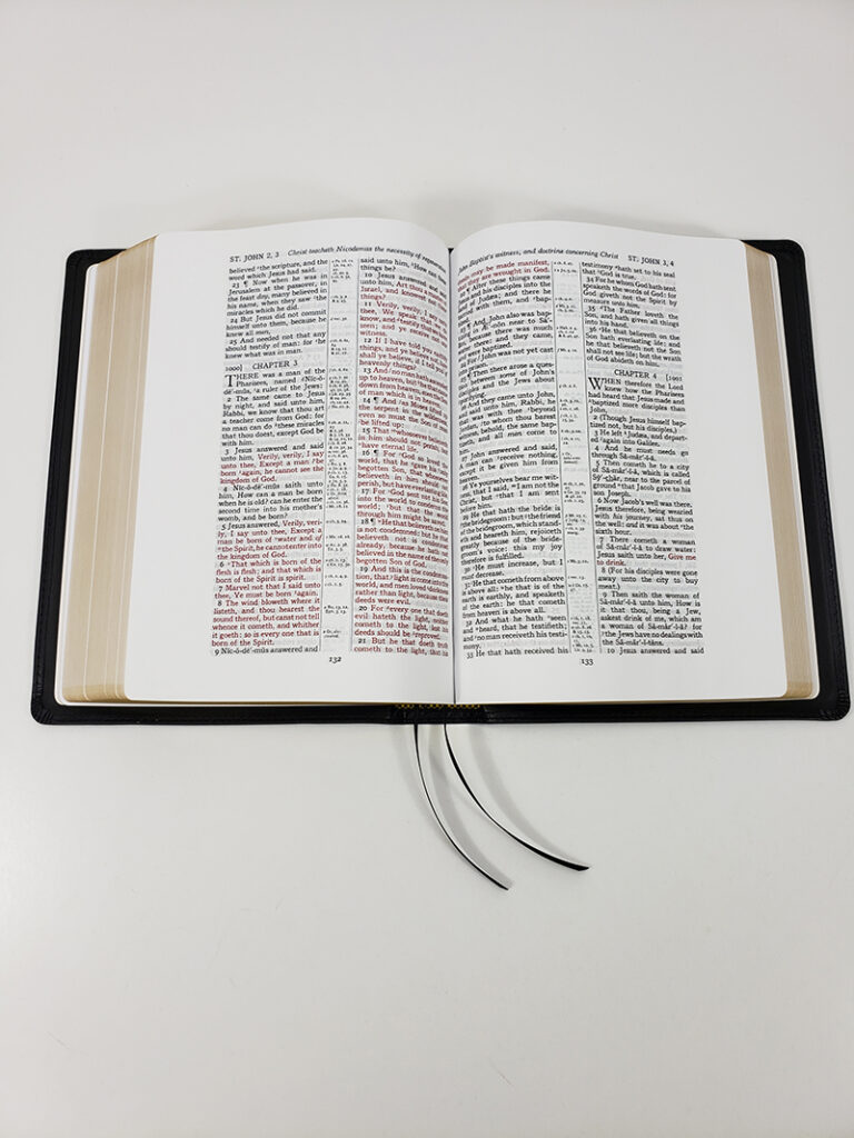Large Print Wide Margin Reference Bible – Corporate Series, Black ...
