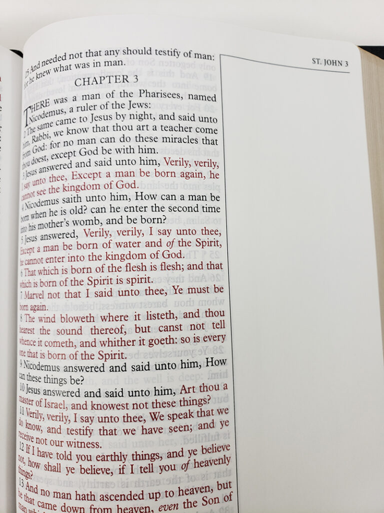 Midsize Notetakers Bible - Redeemer Series, Black - Church Bible Publishers
